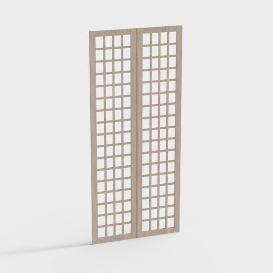 Modern Grid Screen 3D Model