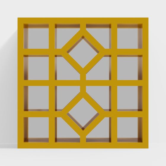 Geometric Grid 3D model for Modern Design