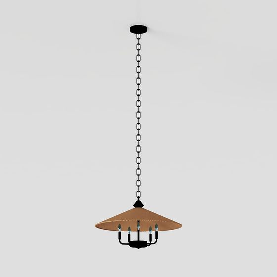 Elegant Low-Poly Pendant Light 3D model