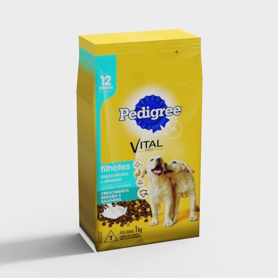 Pedigree Vital Pro Puppy Food Packaging 3D model