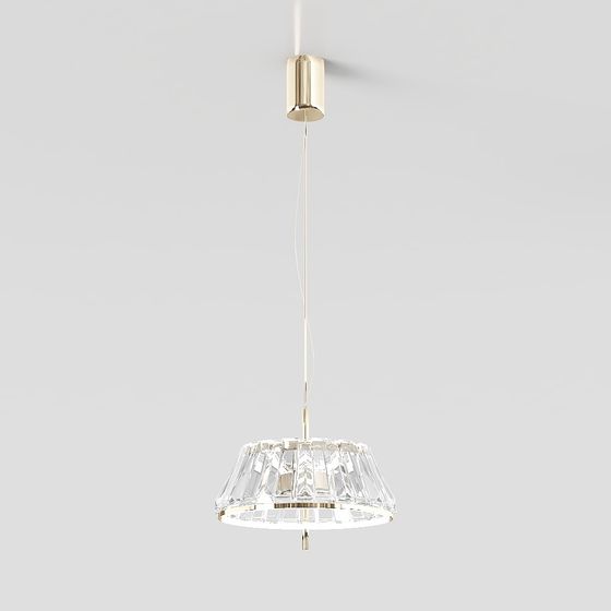 Elegant Crystal Pendant Light 3D model