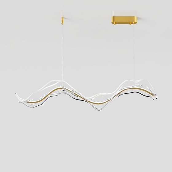 Waves of Light Pendant Lamp 3D model