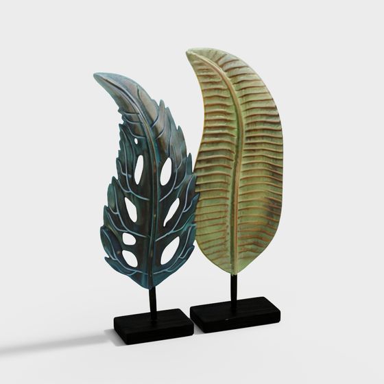 Artistic Leaf 3D Models for Nature-Inspired Designs