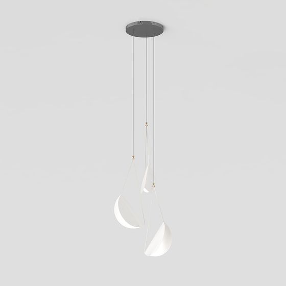 Moonlight Pendant Light 3D Model – Modern Minimal Design