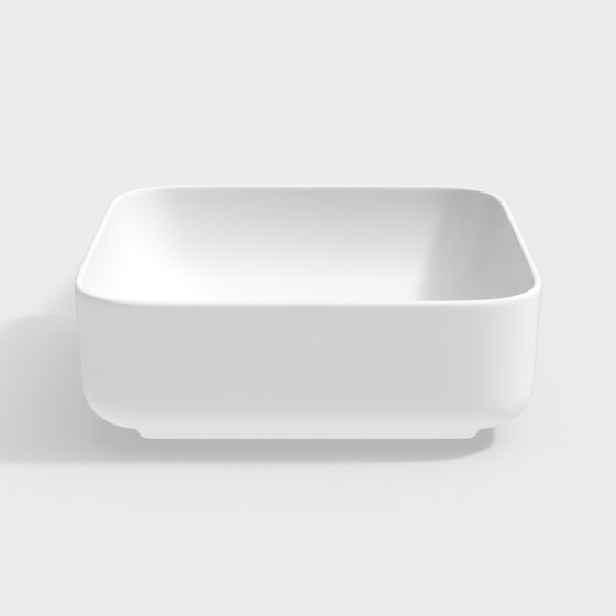 Minimalist Square Storage Box 3D model