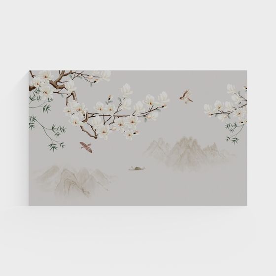 Ink Landscape 3D model for Tranquil Designs