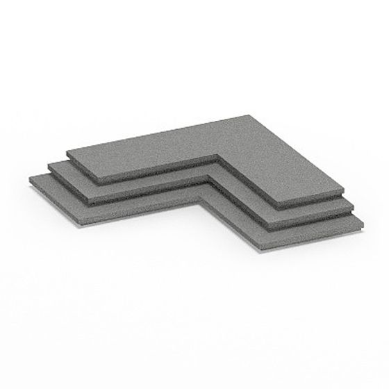 Gray Corner Steps 3D Model – Stylish Architecture Free