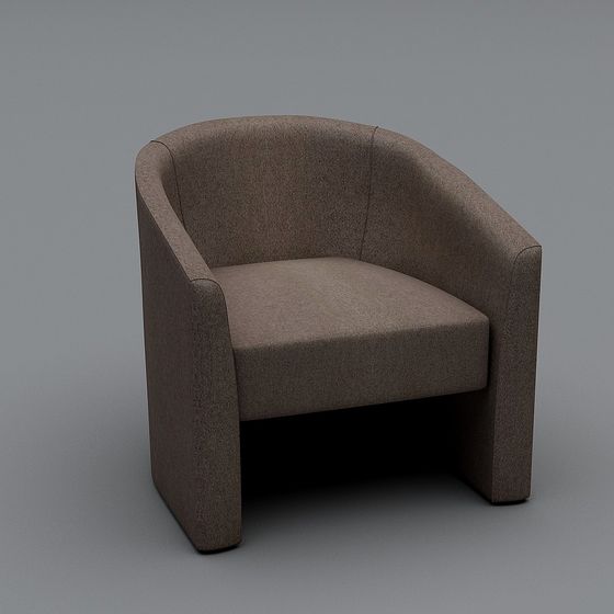 Stylish Cozy Reading Chair 3D model