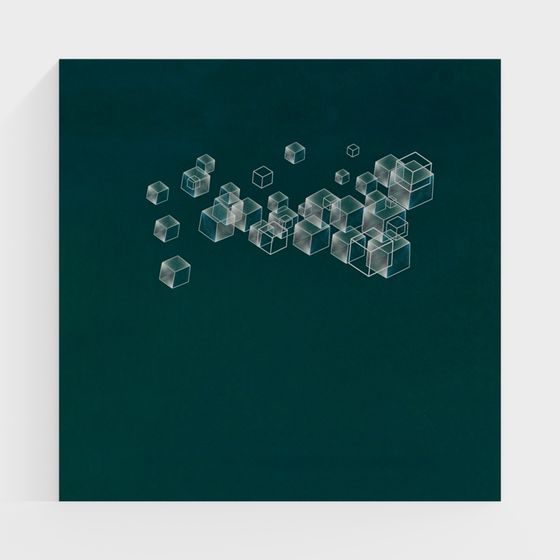 Floating Cubes 3D Model for Modern Art