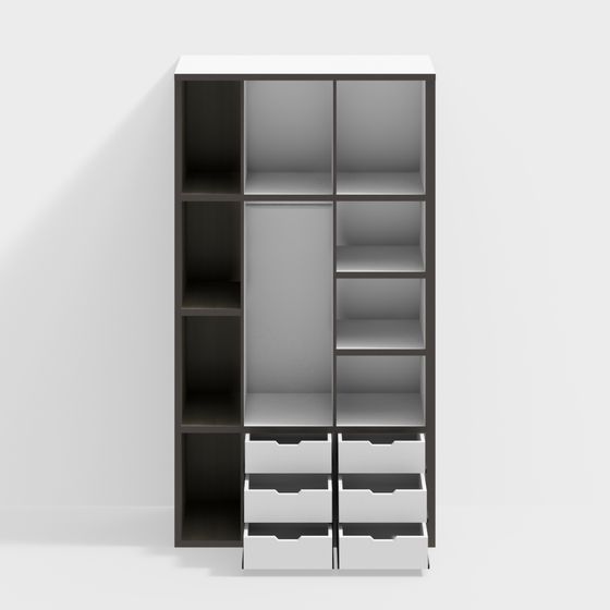 Urban Storage Cabinet 3D Model – Modern Low-Poly Storage