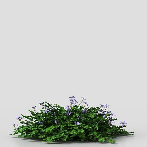 Lavender Flower Cluster 3D Model – Low-Poly Botanical Asset
