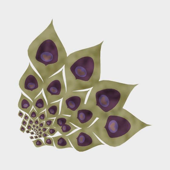 Dreamy Floral Cluster 3D model