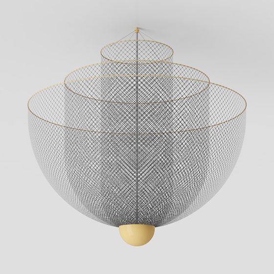 Suspended Mesh Lamp 3D Model