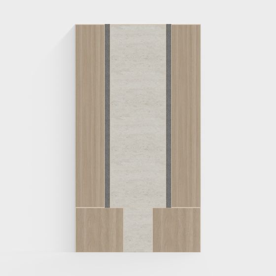 Wood Grain Marble Partition 3D model