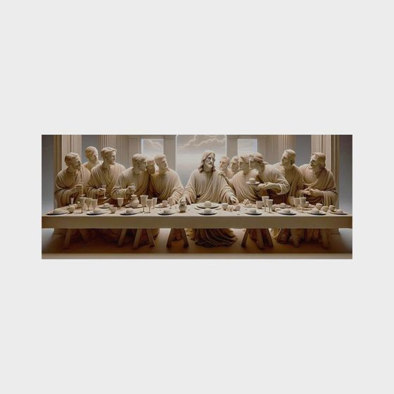 The Last Supper 3D model for Creative Projects
