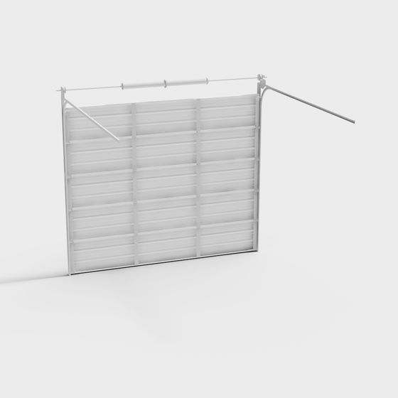 Modern Industrial Rolling Gate 3D model