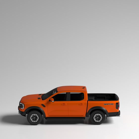 Ford Raptor 3D Model – Orange