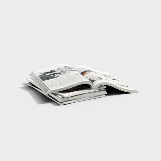 Moving Up Magazine 3D Model