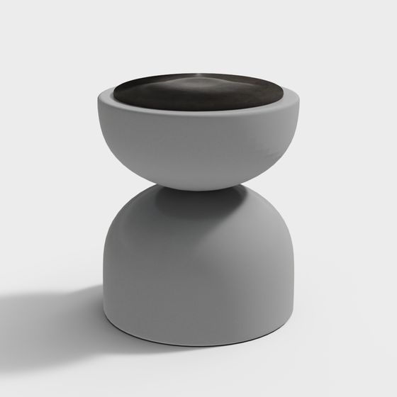 Floating Round Stool 3D model
