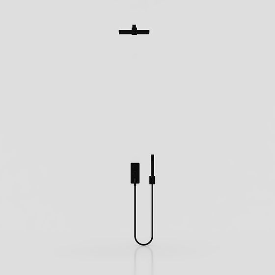 Minimalist Shower Head 3D model