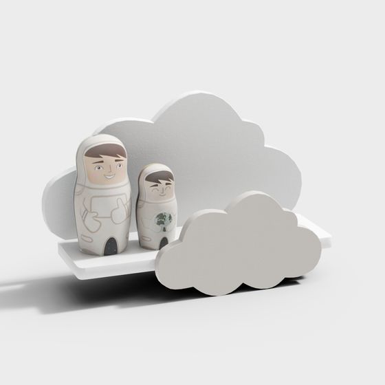 Cloud Friends 3D model