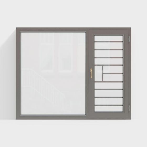 Low Poly Modern Window 3D model