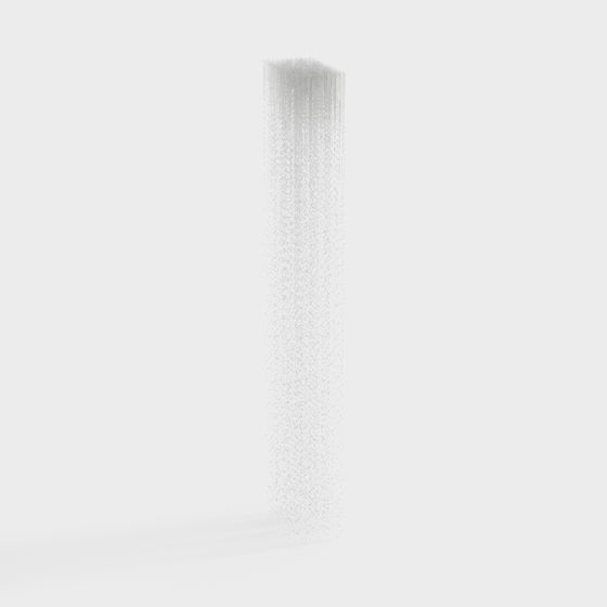 Particle Rain Column 3D Model