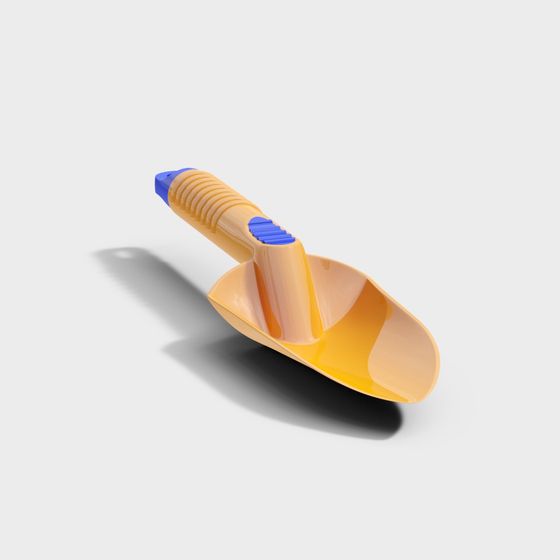 Colorful Low-Poly Garden Trowel 3D model