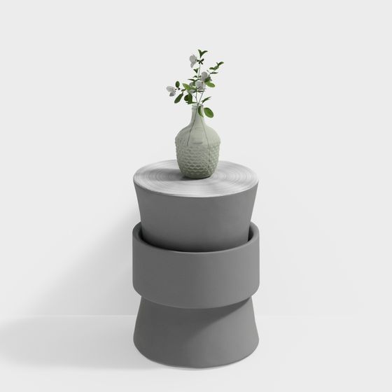 Stacked Shadow Table 3D Model – Modern Minimalist Design