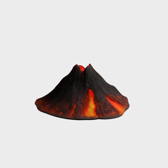Realistic Volcano 3D Model for Stunning Landscapes