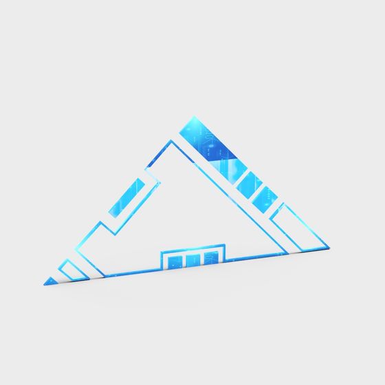 Futuristic Corner 3D model - Low Poly Art