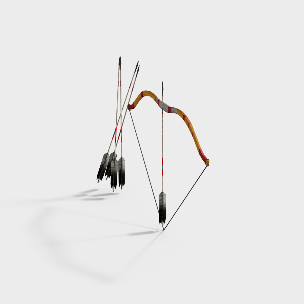 3D Bow and Arrow Model – Realistic and Ready for Any Scene