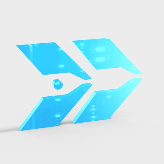 Vibrant Low-Poly 3D Model for Creative Projects