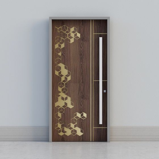 Geometric Art Door 3D model