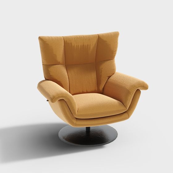 Cozy Lounge Chair 3D model for Modern Spaces