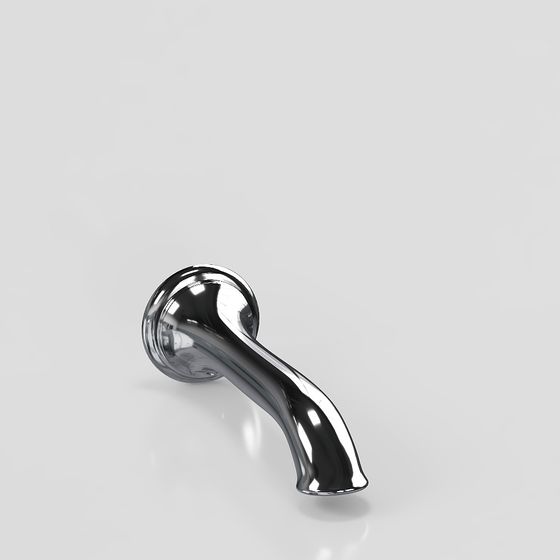 Sleek Low-Poly Shower Faucet 3D Model