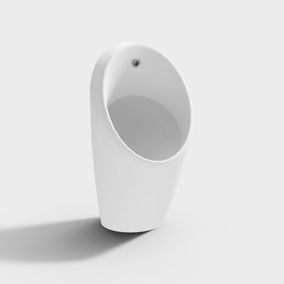 Sleek Low-Poly Urinal 3D model for Modern Spaces