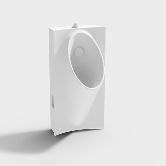 Minimalist Urinal 3D model with Elegant Details