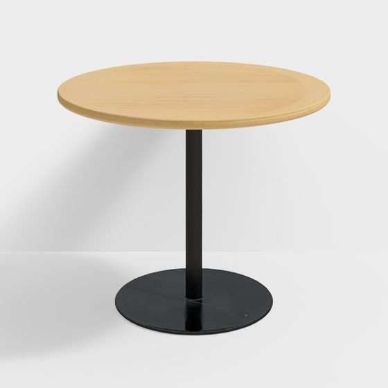 Unique Low-Poly Round Table 3D model