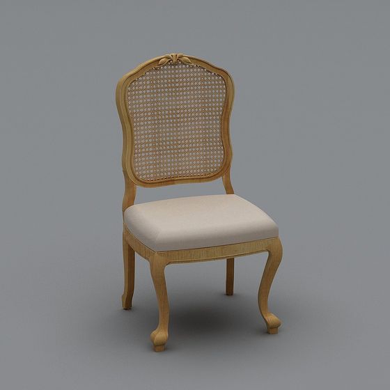 Elegant Vintage Chair 3D model