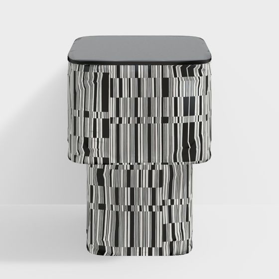Pixel Stool 3D model for Contemporary Spaces