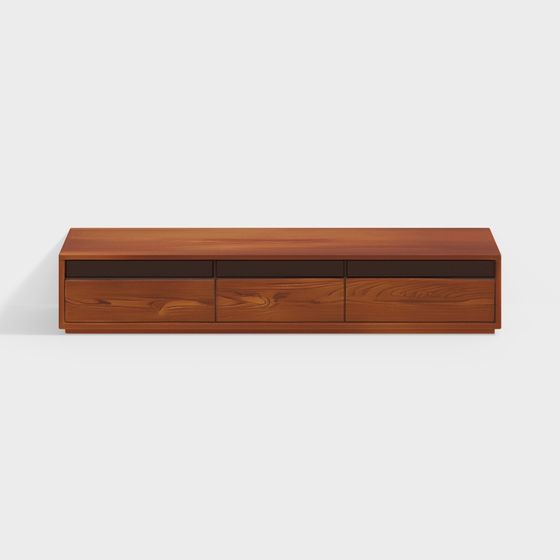 Stylish Low-Polygon TV Cabinet 3D model