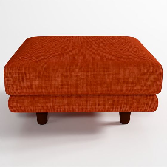 Modern Ottoman 3D model with Cozy Charm
