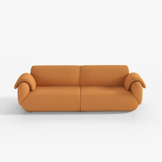 Jakomo Toby 3.5-Seater Plain-Weave Fabric Sofa